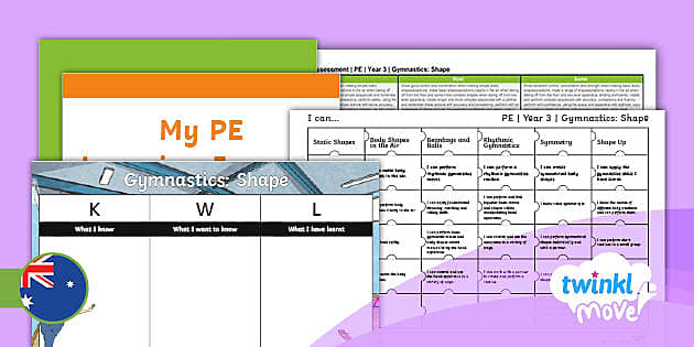 Move PE Year 3 Gymnastics: Shape Assessment Pack - Twinkl
