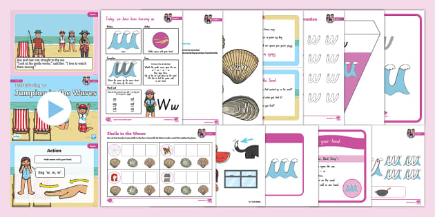 Phonics letter 'w' Lesson Pack - Level 3 Week 1 Lesson 3