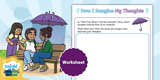 How I Imagine My Thoughts Worksheet