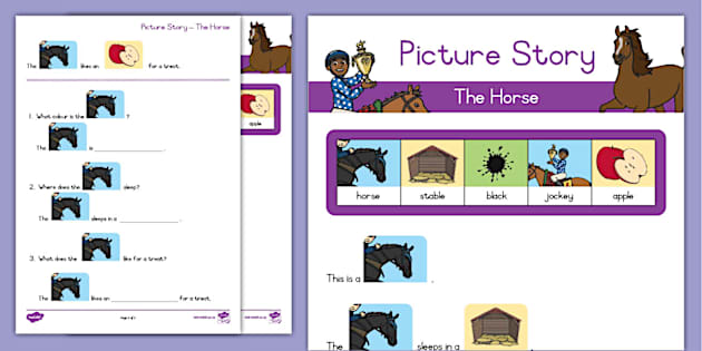 Picture Story - The Horse (teacher made) - Twinkl