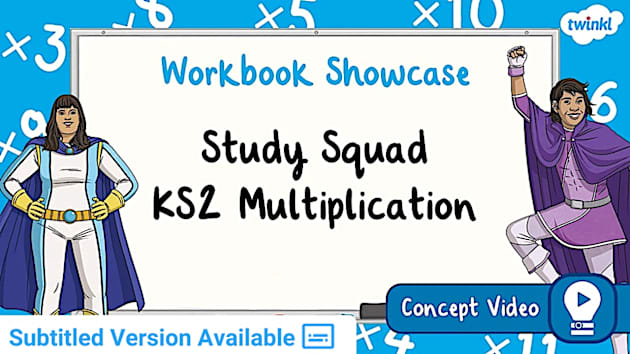 What Is the Twinkl Study Squad KS2 Multiplication Workbook? | Product ...
