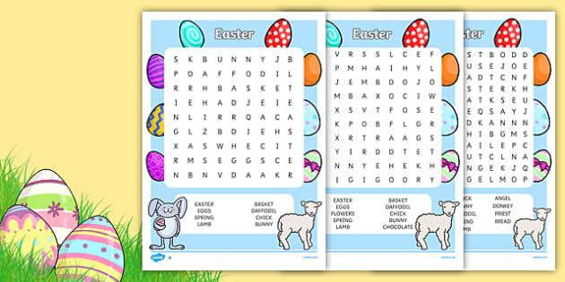 Easter Word Search | Easter Primary Resources | Twinkl