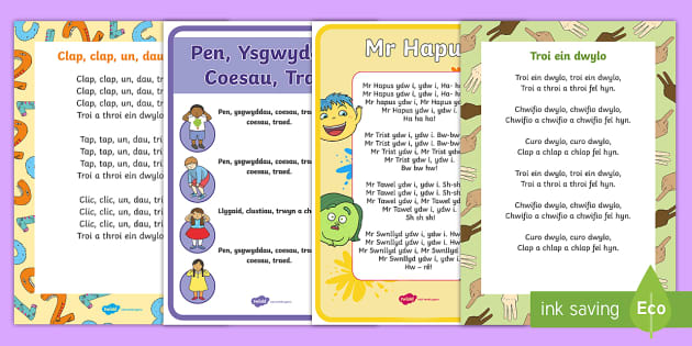 Fun & Printable Welsh Children's Songs - Learning Resources