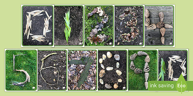 Numbers 0-10 Nature Posters - Math Teaching Resource