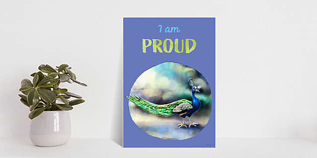 Proud Motivational Postcard | Twinkl Party (teacher made)