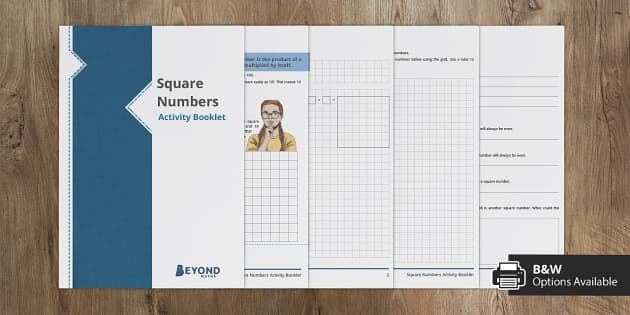 Square Numbers Activity Booklet (teacher made) - Twinkl Square Numbers Activity Booklet (teacher made) - Twinkl