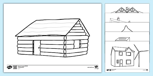 Editable Homes Around the World Colouring Sheets - Twinkl