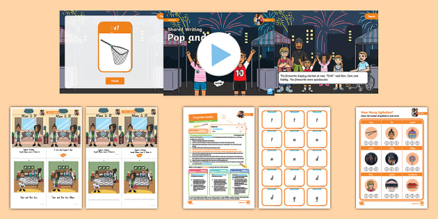 Recap Reading and Writing Level 2: Week 7: Lesson 5 - Twinkl