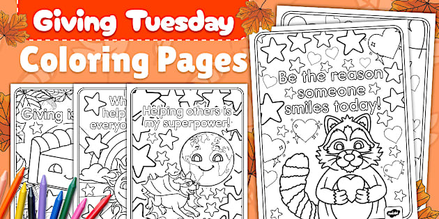 giving coloring pages