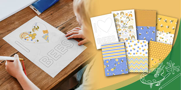 I Love Bees World Bee Day Collage Activity Pack - Twinkl