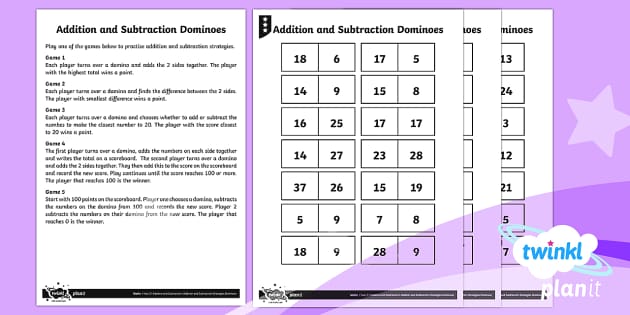 PlanIt Maths Y2 Addition and Subtraction Strategies Home Learning Tasks