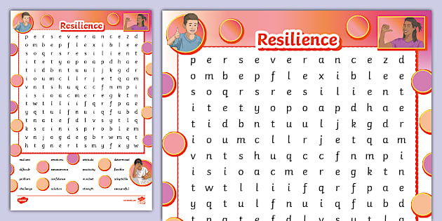 Resilience Word Search - KS2 (teacher made) - Twinkl