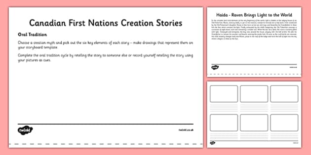 First Nation Creation Stories (teacher made) - Twinkl