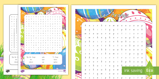 Easter Word Search Te Reo Māori (teacher made) - Twinkl