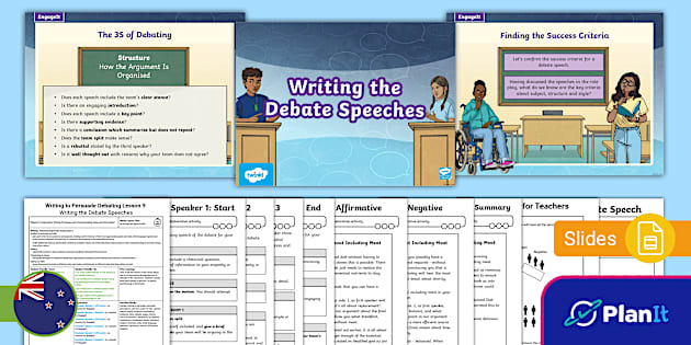 Phase 2 Debating Lesson 9: Writing the Debate Speeches