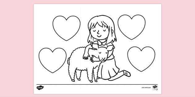 Love Colouring Page | Colouring Sheets (Teacher-Made)