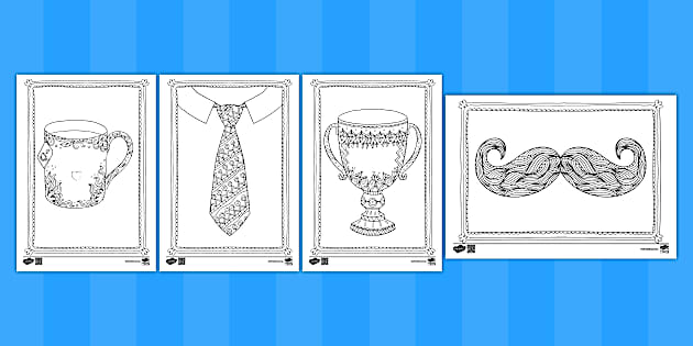 父親節著色畫 | Father's Day Mindful Coloring Pages