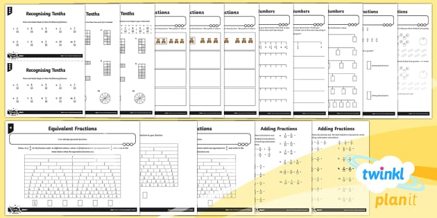 PlanIt Maths Y3 Fractions Home Learning Activity Pack
