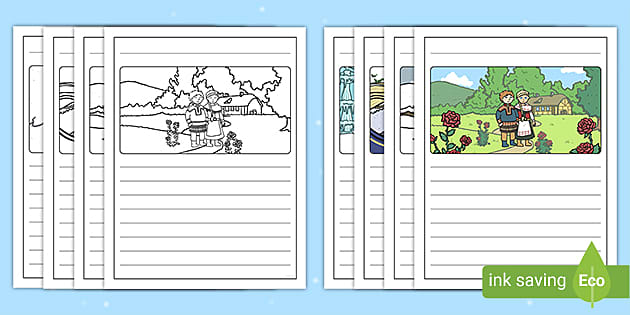 The Snow Queen Writing Frames (teacher made) - Twinkl