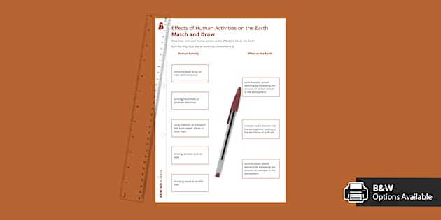 Human Activities and Their Effects (teacher made) - Twinkl