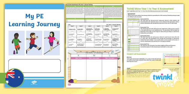 Move PE Year 1 Circuit Training Assessment Pack - Twinkl
