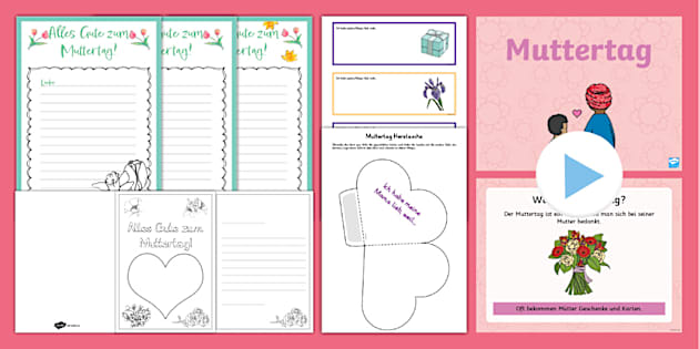 Muttertag - Materialienbündel (creat de profesori) - Twinkl