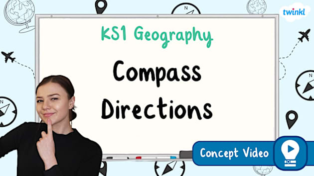 Compass Directions | KS1 Geography Concept Video - Twinkl