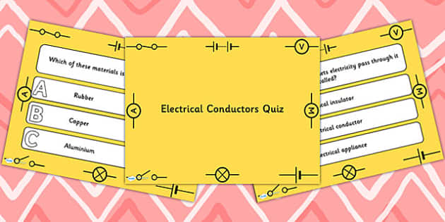 Electrical Conductors PowerPoint Quiz (teacher made)