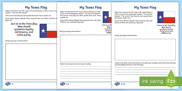 Texas Flag Activity (teacher made)