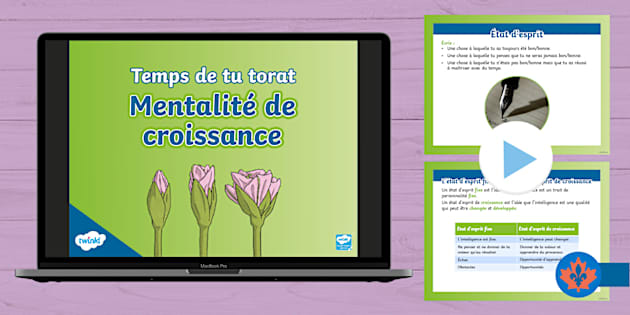 Growth Mindset Intermediate Mini Pack French - Twinkl