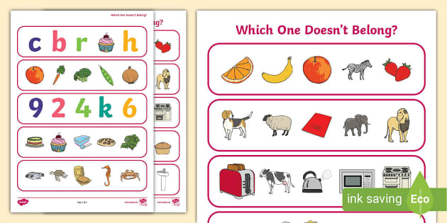 Which One Doesn't Belong Activity (teacher made) - Twinkl Which One Doesn't Belong Activity (teacher made) - Twinkl