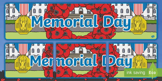 Memorial Day Banner | Printable Decorations | Twinkl USA