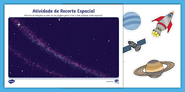 Atividade de Recorte Espacial (l'enseignant a fait) - Twinkl