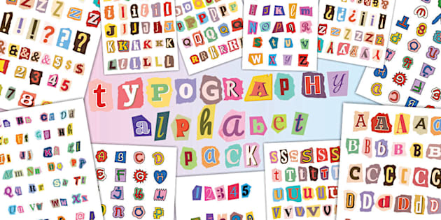 Typography Alphabet Pack | Twinkl Art Gallery