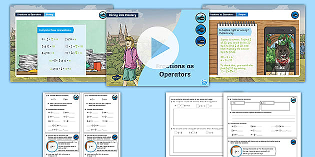 👉 Y5 Diving into Mastery: Step 7 Use Fractions as Operators