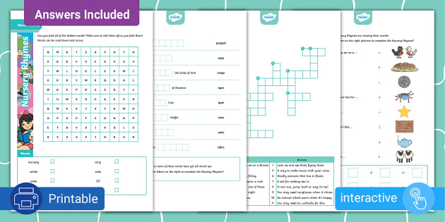 Nursery Rhymes Essential Puzzle Collection (Teacher-Made)
