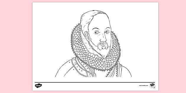 Sir Arthur Chichester Colouring Sheet | Colouring Sheets