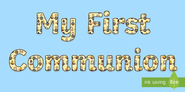 My First Communion Display Lettering
