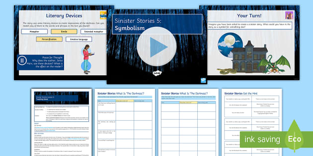 Sinister Stories Lesson 5: Symbolism (teacher made) - Twinkl