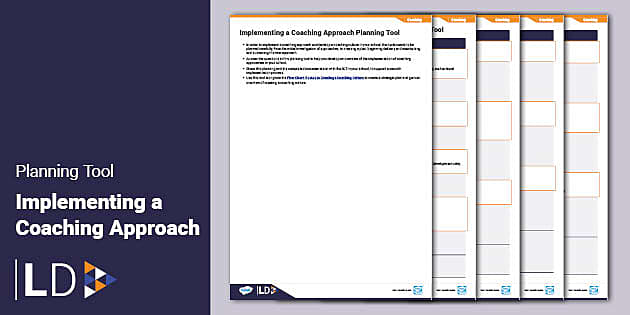 Implementing a Coaching Approach Planning Tool - Twinkl