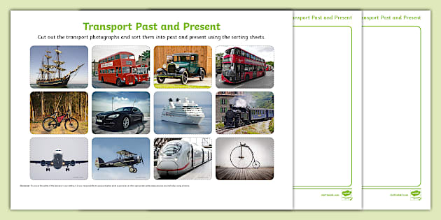 Transport Past and Present Photo Sorting Activity - Twinkl