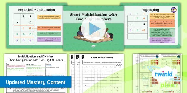 Y4 Resources and Lesson Plan on Multiplication - Twinkl
