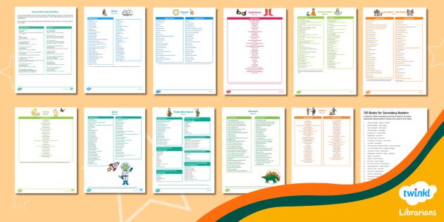 Library Lovers Book List Pack