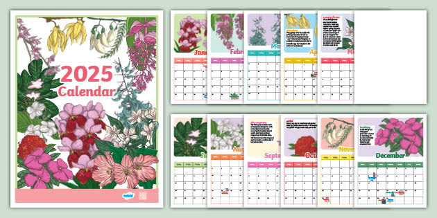 2025 Wall Calendar | Twinkl (Teacher-Made) - Twinkl