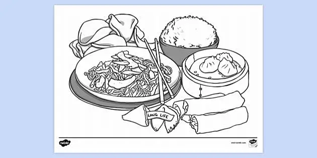 Meal Coloring Page
