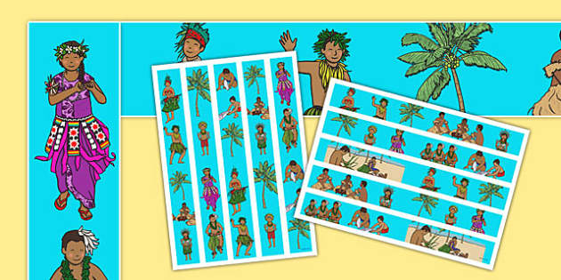 FREE! - Pacific Islands Themed Display Borders