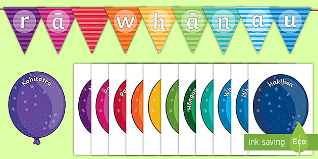 Balloon-Themed Birthday Display Pack Te Reo Māori