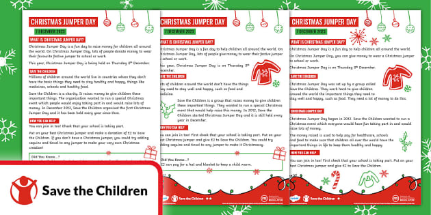 Christmas Jumper Day Ideas and Activities - Twinkl