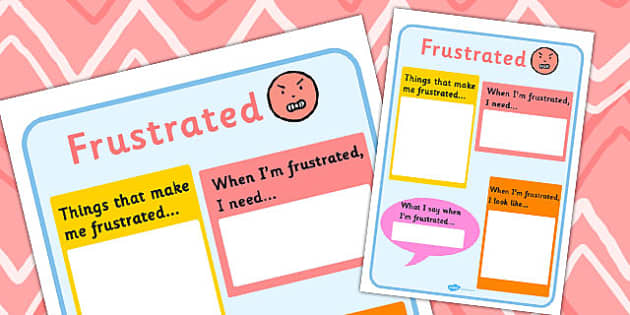 Frustrated Writing Template (Teacher-Made)