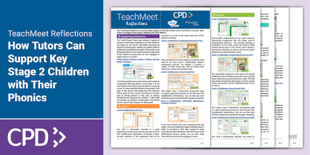 FREE! - TeachMeet Reflections - How Tutors Can Support Key Stage 2 Children FREE! - TeachMeet Reflections - How Tutors Can Support Key Stage 2 Children
